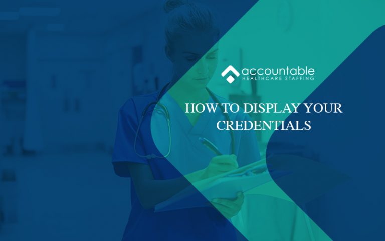 How to display your credentials – Accountable